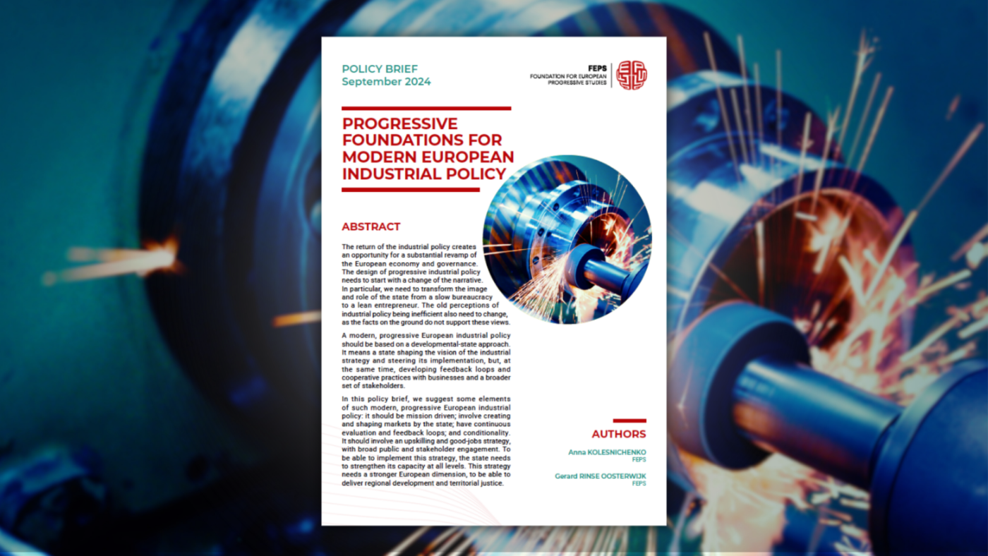 Progressive foundations for modern European industrial policy ...