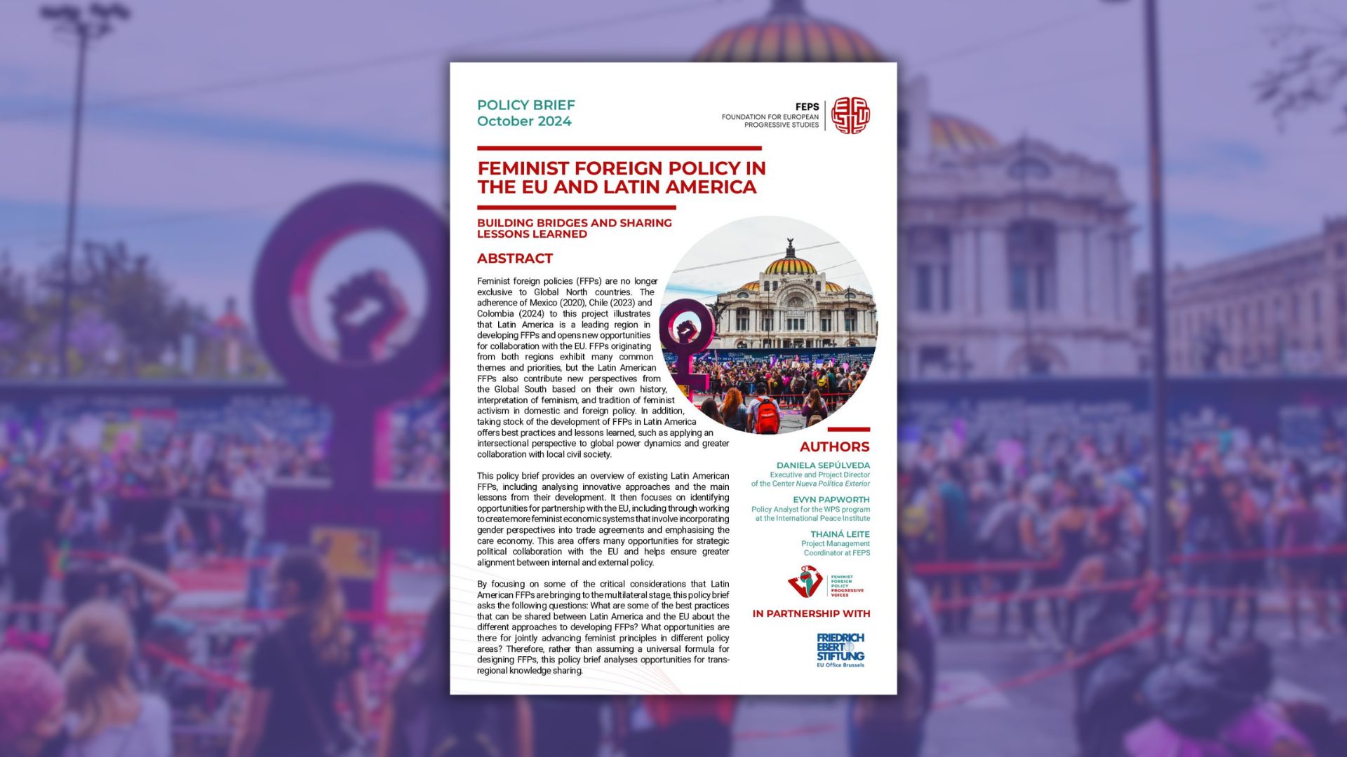 Feminist foreign policy in the EU and Latin America - Foundation for ...