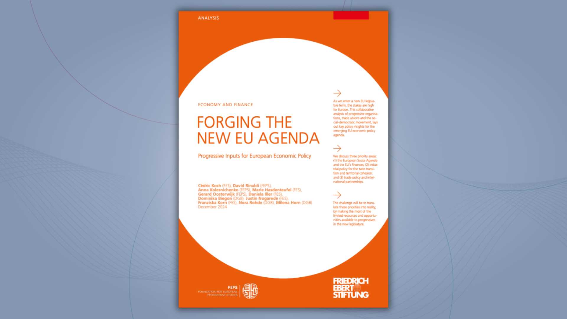 Forging the new EU agenda - Foundation for European Progressive Studies