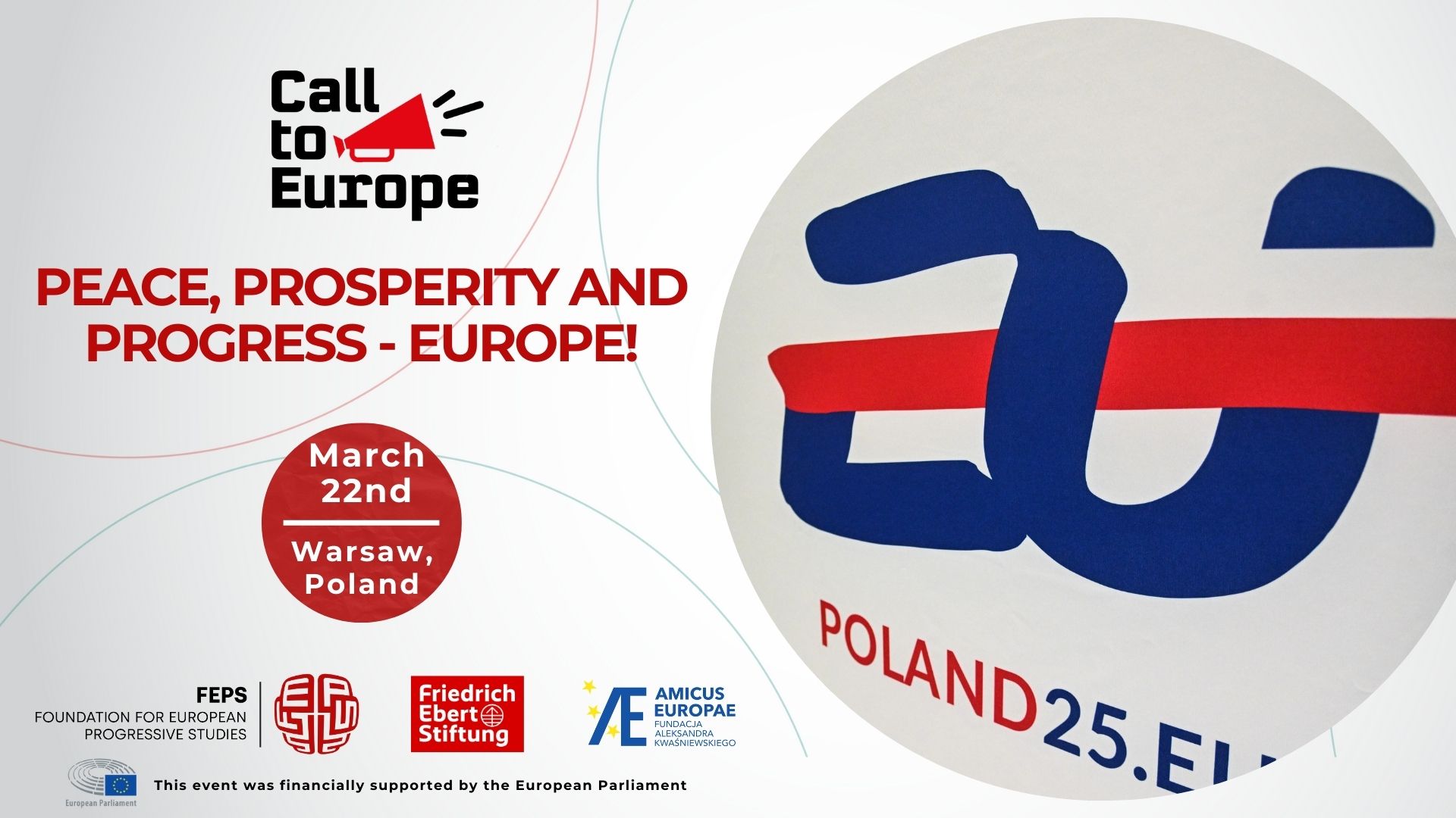 Call to Europe: Peace, Prosperity and Progress – Europe! - Foundation ...