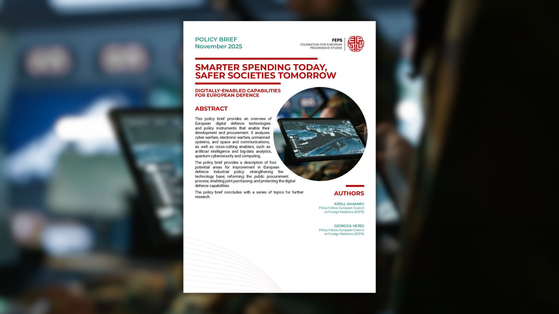 Smarter spending today, safer societies tomorrow - Foundation for ...