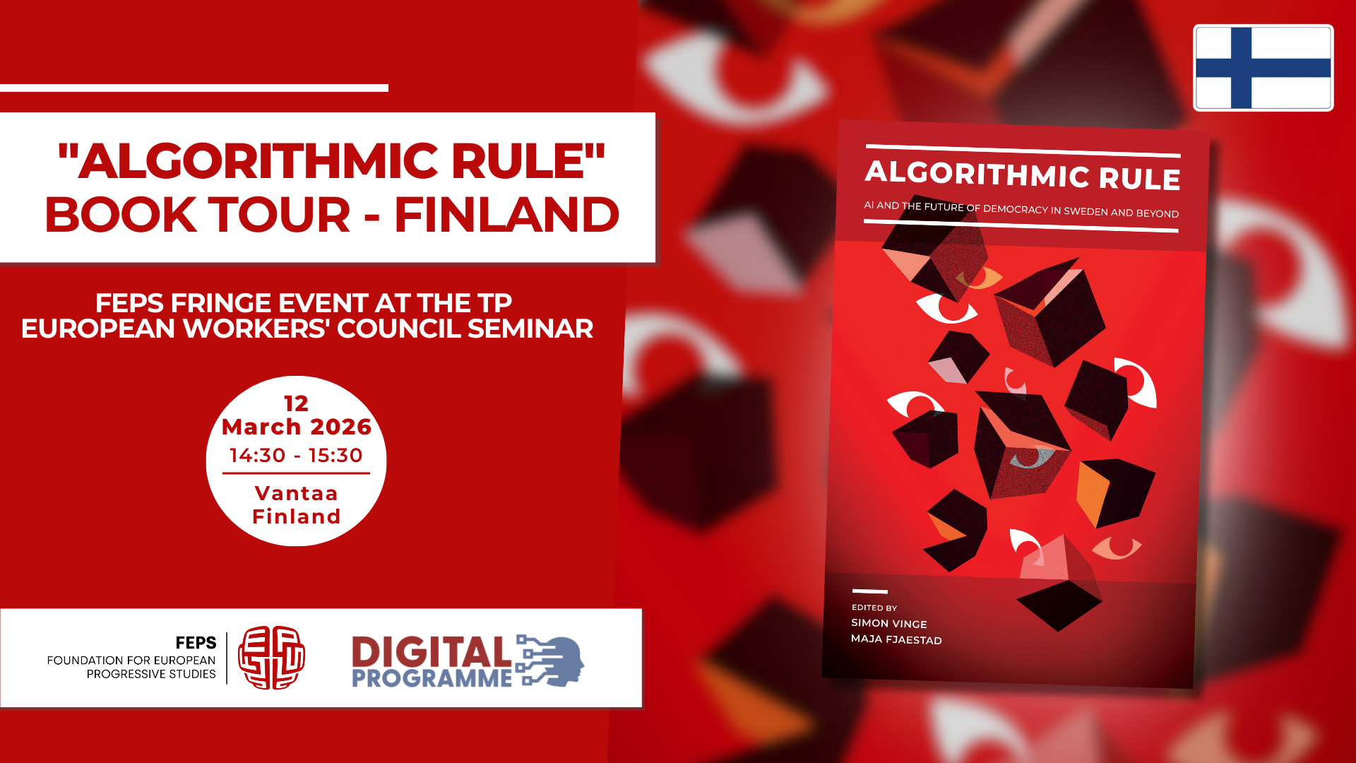 "Algorithmic rule" book tour - Finland - Foundation for European ...